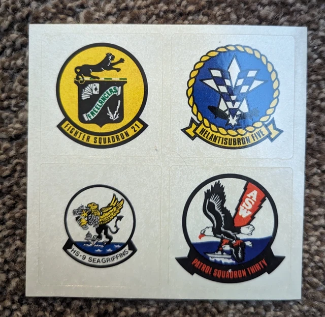 VINTAGE MILITARY DECALS Sea Griffins, Fighter Squadron 21, Patrol ...