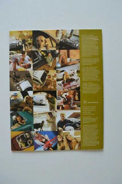 1999 MERCEDES BENZ Full Line Dealer Brochure Catalog - French - Canada ...