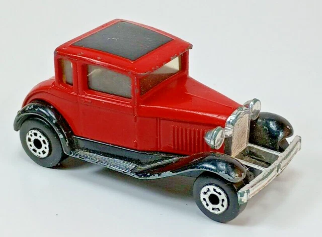 VINTAGE 1979 VINTAGE Matchbox Model A Ford Diecast Car. 1/64 Scale. Red ...