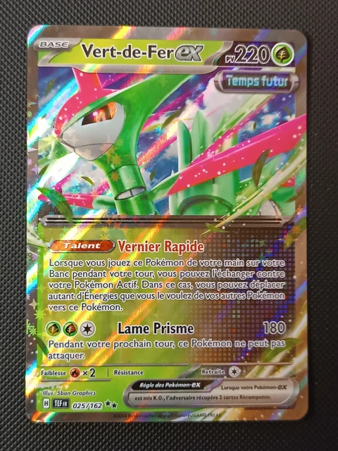 CARTE POKEMON VERT-DE-FER 025/162 EX EV5 Ecarlate et Violet TEF FR NEUF ...