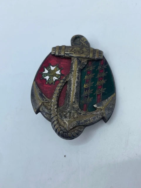 ANCIEN INSIGNE MILITAIRE 43e R.I.C REGIMENT D'INFANTERIE COLONIALE DRAGO PARIS EUR 50,00 ...