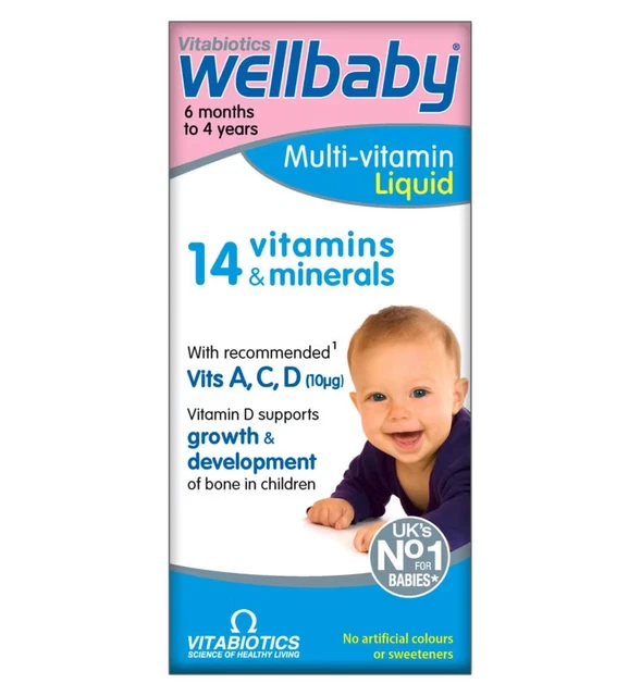 VITABIOTICS WELLBABY MULTI-VITAMIN Liquid 150m £10.58 - PicClick UK