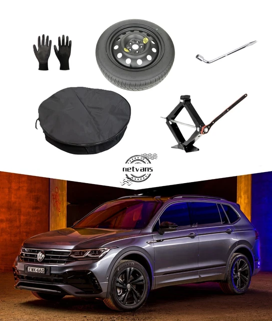 ERSATZRAD NOTRAD 18& für VW TIGUAN mit Wagenheber, Schlüssel und Tasche ...