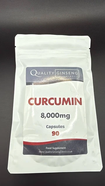 CURCUMIN 8000MG CAPSULES Powerful Formula (90 Capsules) £11.49 ...