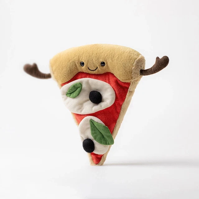 JELLY CAT AMUSEABLES Slice of 15cm Pizza, Soft Toys, *Brand New with ...