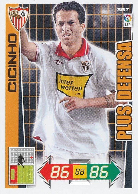 367 CICINHO # Plus Defensa Brazil Sevilla.fc Card Panini Adrenalyn Liga ...