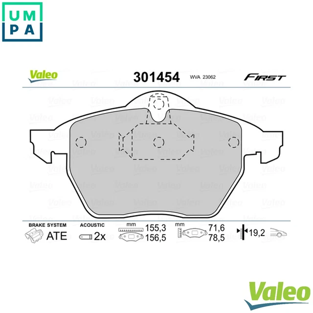 BRAKE PAD SET DISC BRAKE 301454 FOR HOLDEN COMBO/Van ASTRA/Convertible ...