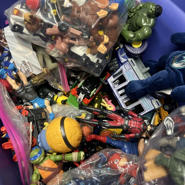 MIXED TOY LOT 10 Bulk Bundle Random Toys Figures Cars Dolls Kids Boys ...