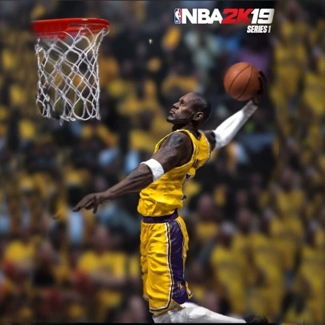 NBA STAR #23 LeBron James Lakers Basketball Backboard Action Figurines ...