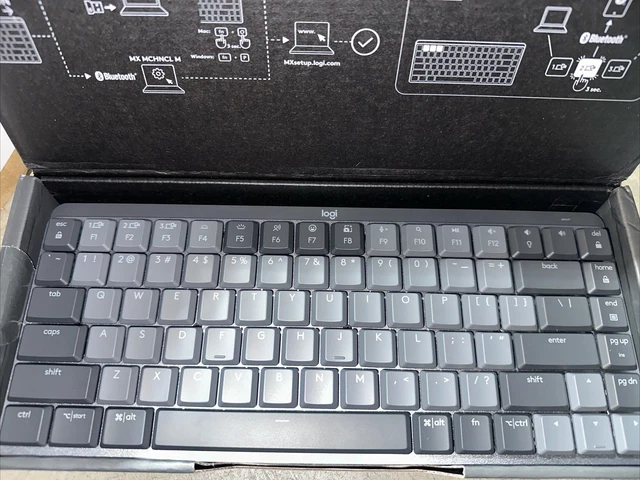 LOGITECH MX MECHANICAL Mini Wireless Compact Keyboard - Clicky Switches ...