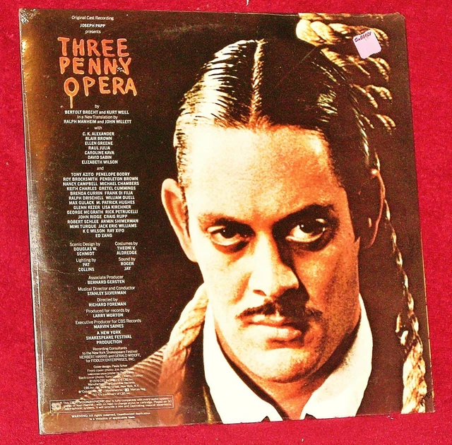 ORIGINAL CAST LP THREEPENNY OPERA Kurt Weill Marc Blitzstein 1976 COL ...