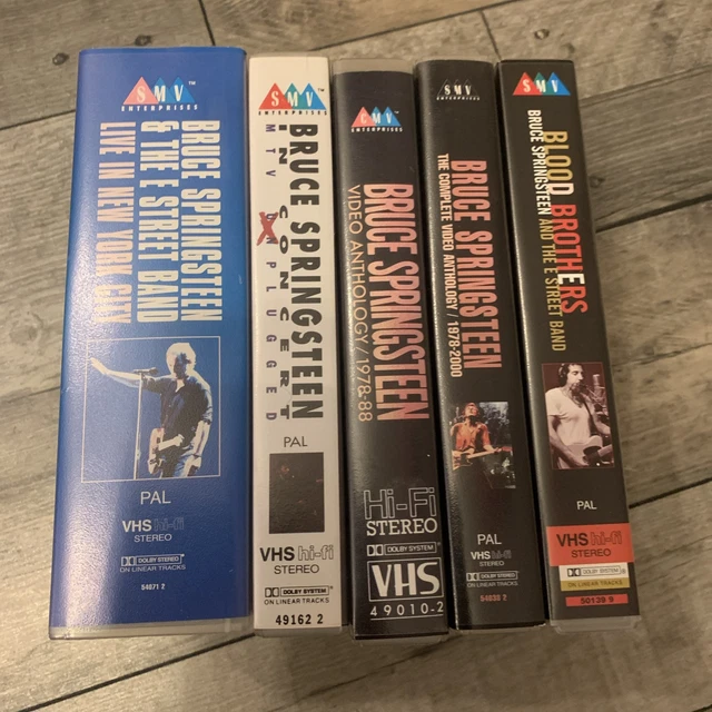 BRUCE SPRINGSTEEN COMPLETE Anthology VHS Video Vintage Collection Lot ...