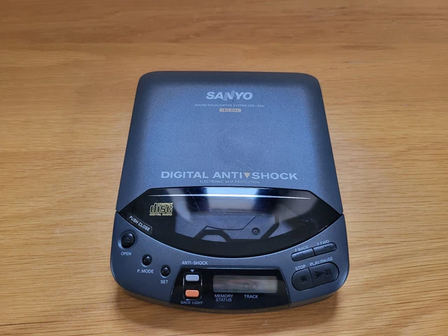 WALKMAN SANYO CDP-55A CD Player with FAAEAL Poppy Earphones £45.00 ...