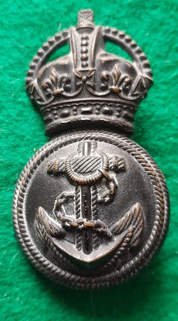 ROYAL NAVAL DIVISION Chief Petty Officer's Cap Badge KC circa 1915-18 £ ...