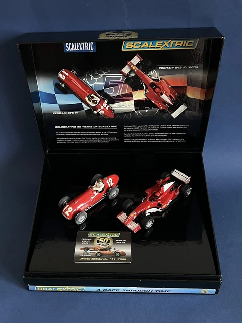 SCALEXTRIC 50 YEARS Ferrari F1 Limited Edition Twin Pack - Complete in ...