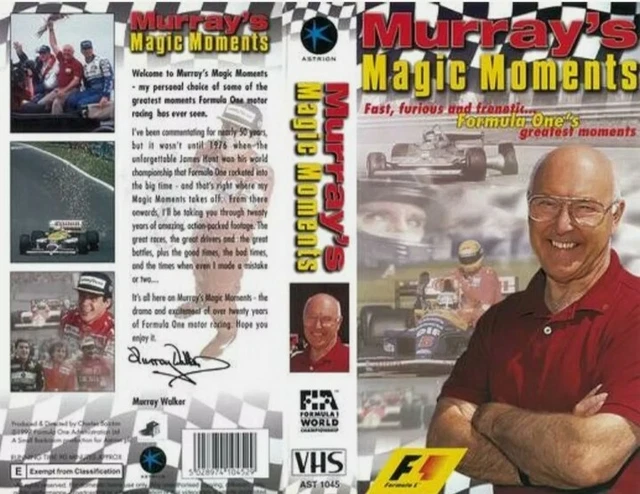 VHS VIDEO MURRAY'S Magic Moments Formula One's Greatest Moments Murray ...