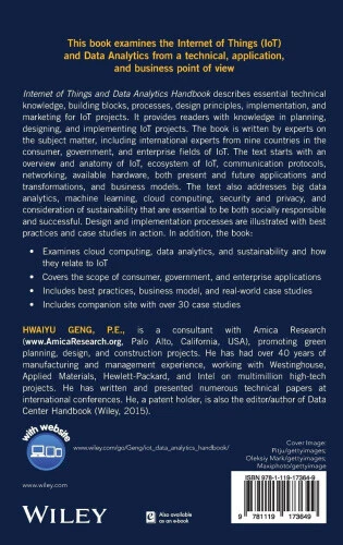 INTERNET OF THINGS and Data Analytics Handbook by Hwaiyu Geng $223.00 ...