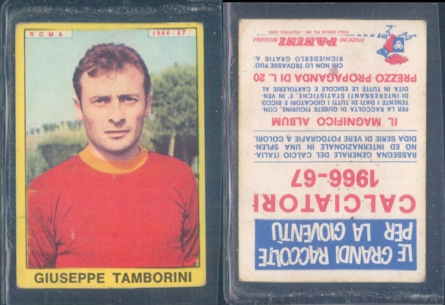 R @ RA Figurine Footballeurs Panini 1966/67-ROMA, Tamborini-Nuova ...