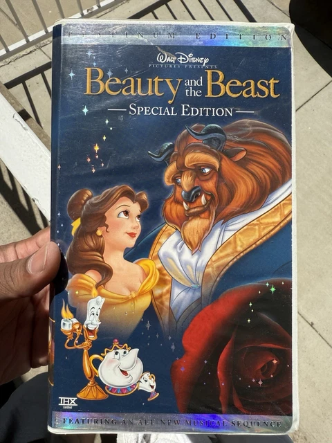 VINTAGE WALT DISNEYS Beauty and the Beast VHS 2002 Platinum Edition £4. ...