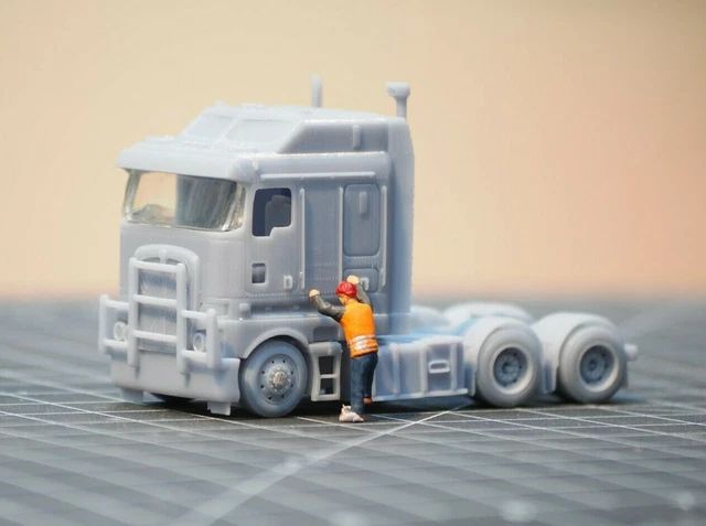 1/87 HO SCALE Australian Modern Cab Over Truck Big Cab Detailed Custom ...