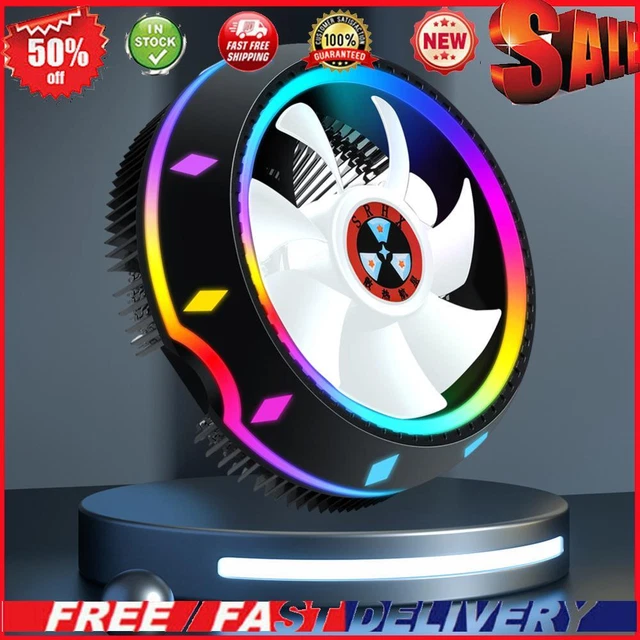 COLORFUL UFO CPU Cooler Universal RGB Cooling Fan for Intel/AMD Desktop ...