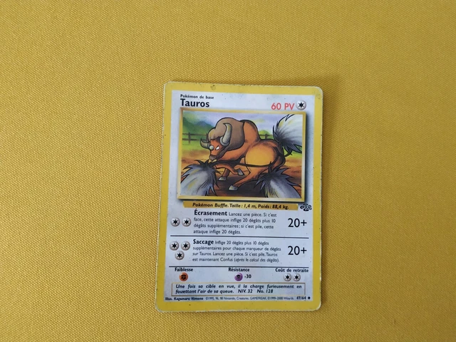 CARTE POKÉMON TAUROS 47/64 bon état EUR 2,00 - PicClick FR
