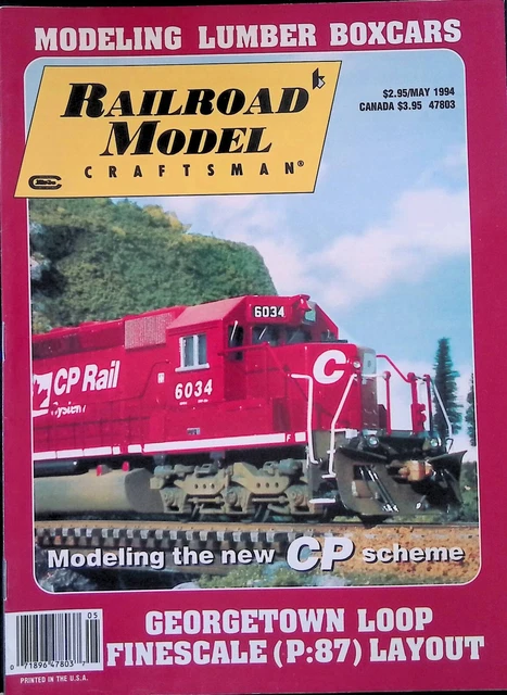 RAILROAD MODEL CRAFTSMAN Magazine May 1994 Modeling the New CP Scheme £7.73 - PicClick UK