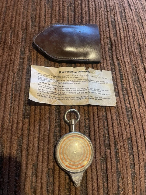 VINTAGE GERMAN ARMY Opisometer Map Distance Measuring Reading Tool. £13 ...