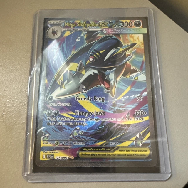 MEGA SHARPEDO EX 127/094 – Phantasmal Flames – SIR – Pokémon TCG £31.90 ...