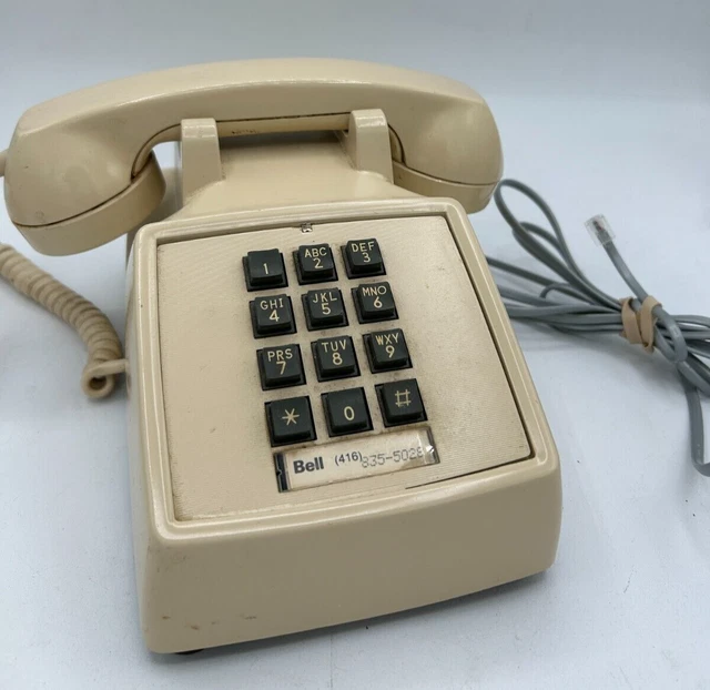 VINTAGE NORTHERN TELECOM Push Button Desk Phone 2500 $4.99 - PicClick CA