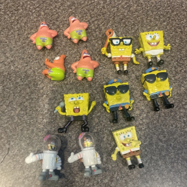 LOT OF (12) Viacom 2003 Nickelodeon SpongeBob SquarePants 1 1/2"-2 ...