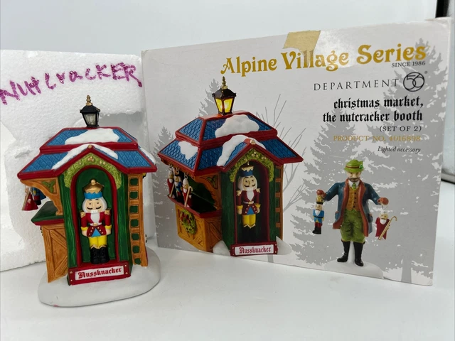 DEPARTMENT 56 Alpine Village Series Christmas Market The Nutcracker ...