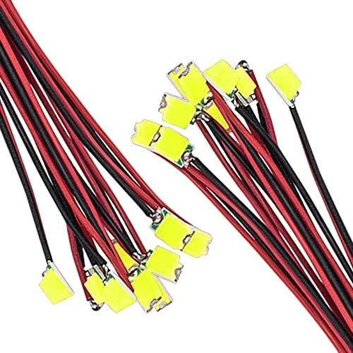DICUNO DIODES ÉLECTROLUMINESCENTES micro LED SMD pré-câblées Mini ...
