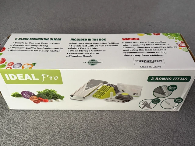 VGC IDEAL PRO 5 blade Stainless Steel Mandoline Slicer Set Cut ...