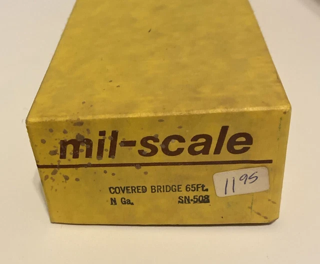 MIL-SCALE PRODUCTS SN-508 Wood Covered Bridge Craftsman Kit N Scale N ...