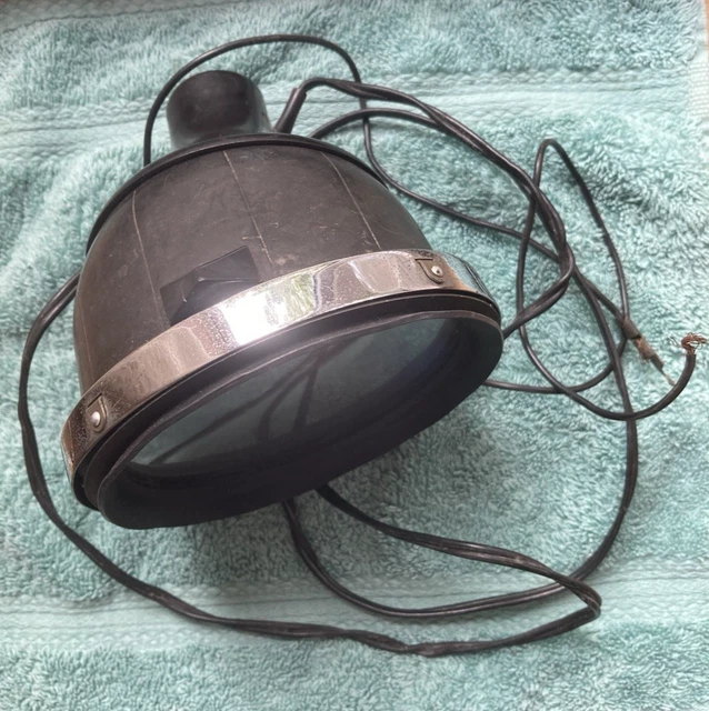 VINTAGE ORIGINAL HELPHOS Car Spot Light Searchlight Rally Black ...
