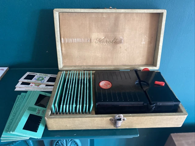 STEREO VIEWER STEROLIST boxed w slides 1950-80s Technology Hifi Gerrard ...