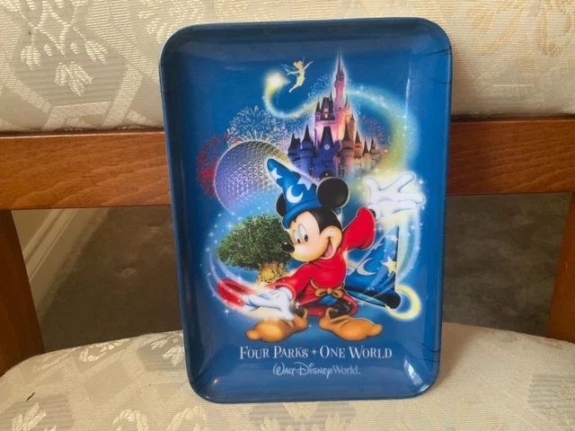 WALT DISNEY WORLD Four Parks + One World Small Pin Dish Tray Vgc Rare ...