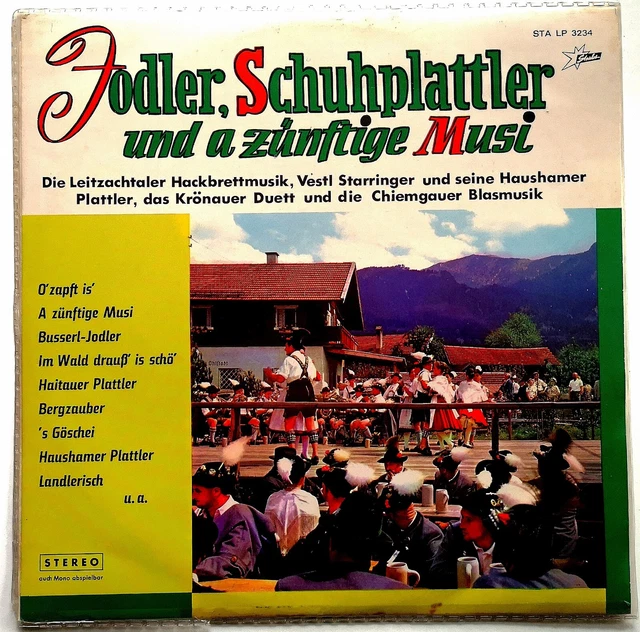 JODLER, SCHUHPLATTLER UND a zünftige Musi LP Volksmusik Bayern EUR 9,99 ...