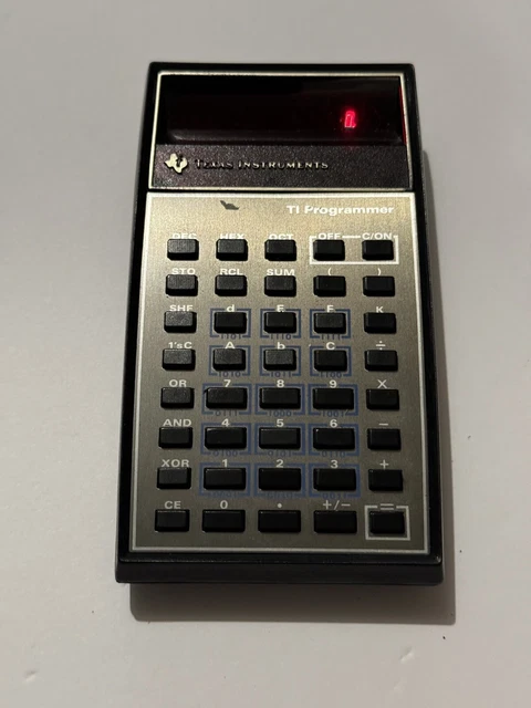 VINTAGE TEXAS INSTRUMENTS TI Programmer Calculator 9v Battery Tested ...