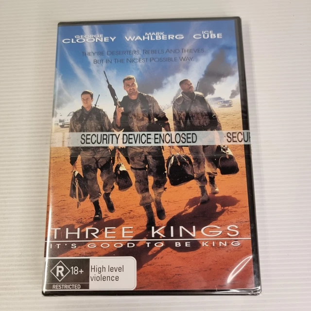 THREE KINGS DVD, PAL Region 4, George Clooney, Mark Wahlberg, Brand New ...