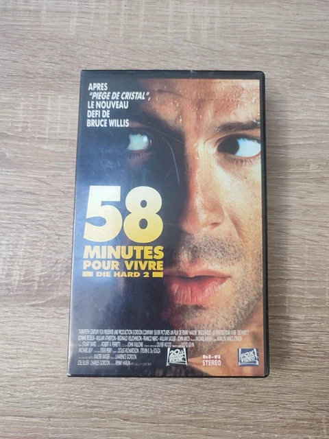 CASSETTE VID O VHS 58 Minutes Pour Vivre Die Hard 2 Secam VF Fox K7 cassette-vid-o-vhs-58-minutes-pour-vivre-die-hard-2-secam-vf-fox-k7