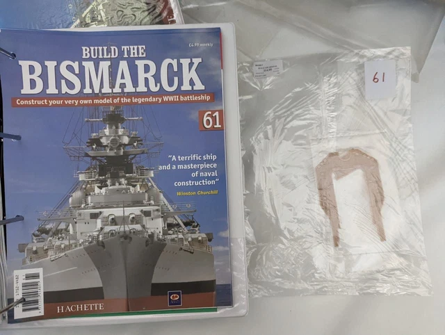 HACHETTE PARTWORKS- Build the Battleship Bismarck Part 61- £15.68 ...