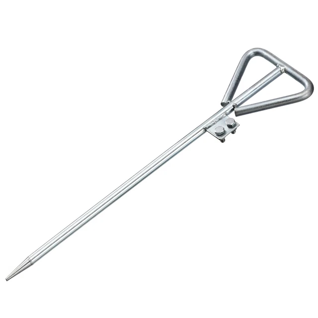GROUND ROD COLD Galvanized Grounding Pin 2.6ft Triangle Welding Plate 2 ...