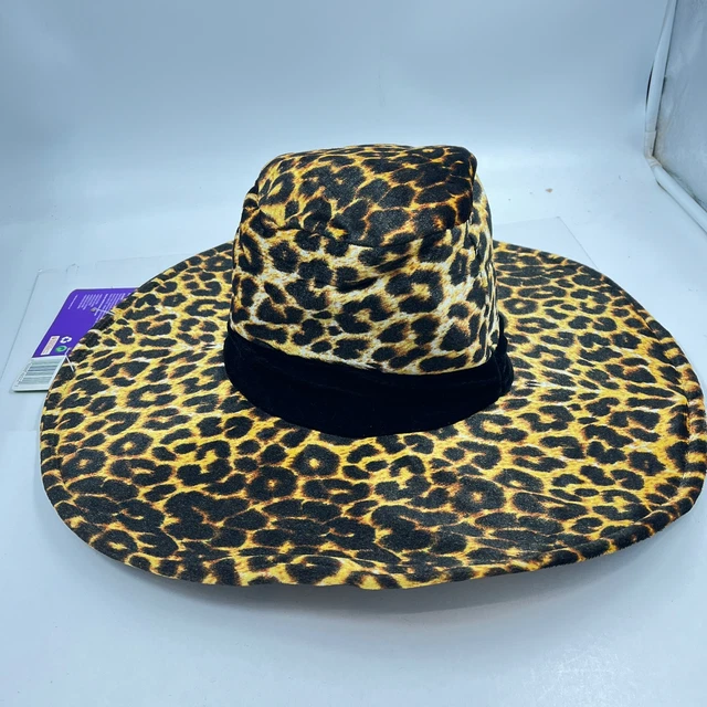 RUBIE'S CHEETAH PATTERN Safari Hat w/ Wide Bendable Rim, Adult One Size ...