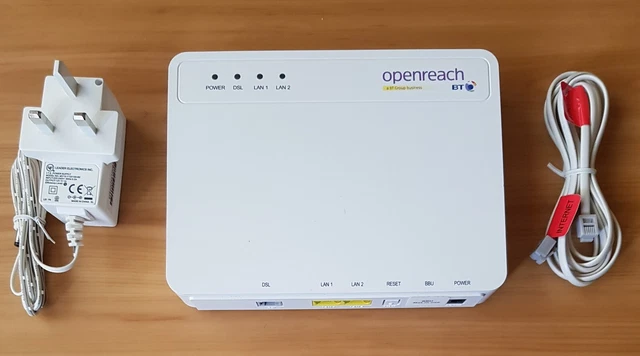 BT OPENREACH FIBRE Modem ECI Telecom Ltd NGA ECI-CPE-MODEMS TYPE 1B ...