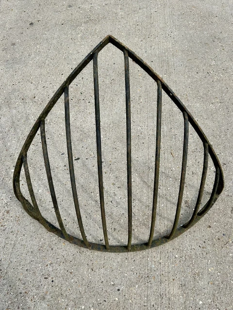 VINTAGE LARGE HEAVY Victorian Cast Iron Hay Rack Horse Garden Planter ...