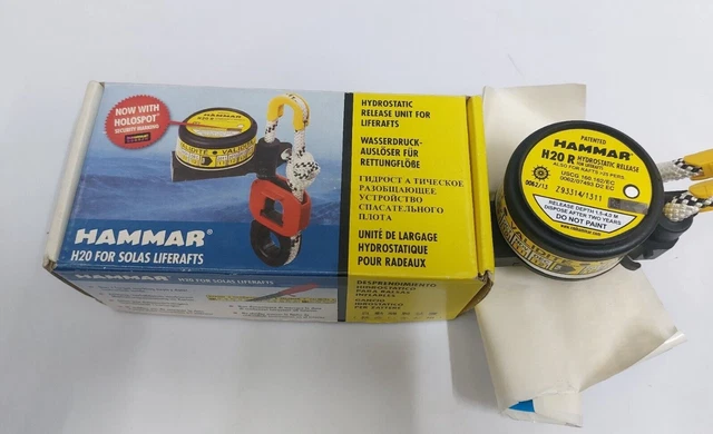 HAMMAR H20 HYDROSTATIC Release Unit For Liferafts 6 Man Upwards £142.86 ...