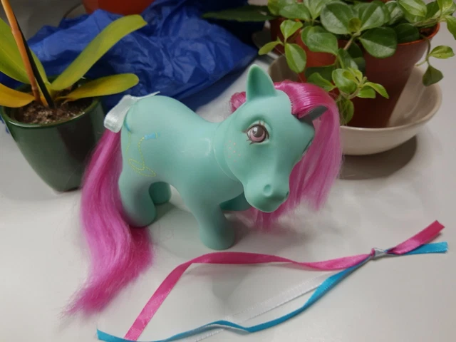 MY LITTLE PONY G1 EU! - Playtime - Schooltime Pony - + 4 Ribbons 1984 ...