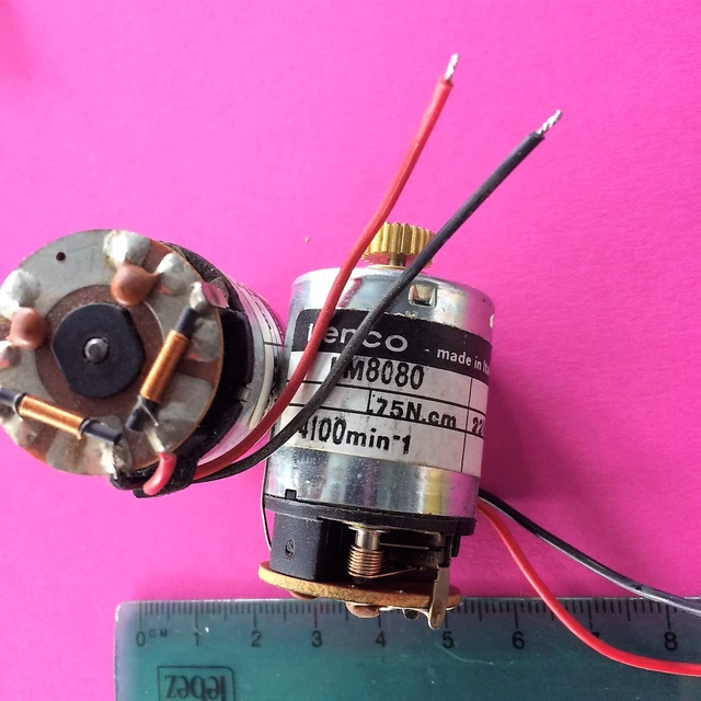 MOTORINO ELETTRICO LENCO LM8080 75N.CM 22Vcc 4100 MIN 1 NUOV0 ...
